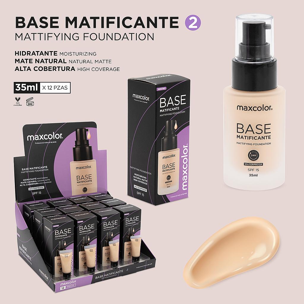 BASE MATIFICANTE 02 MAXCOLOR - CAJA DE 144 UNIDS | IBD PROFESSIONAL
